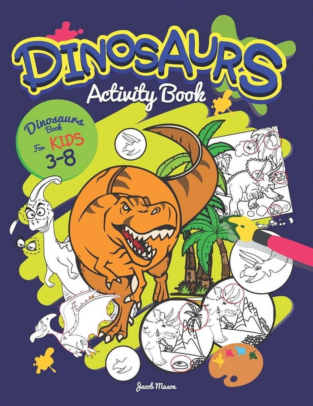 Coloring Books for Boys: Dinosaurs Activity Book : Dinosaurs Books For ...