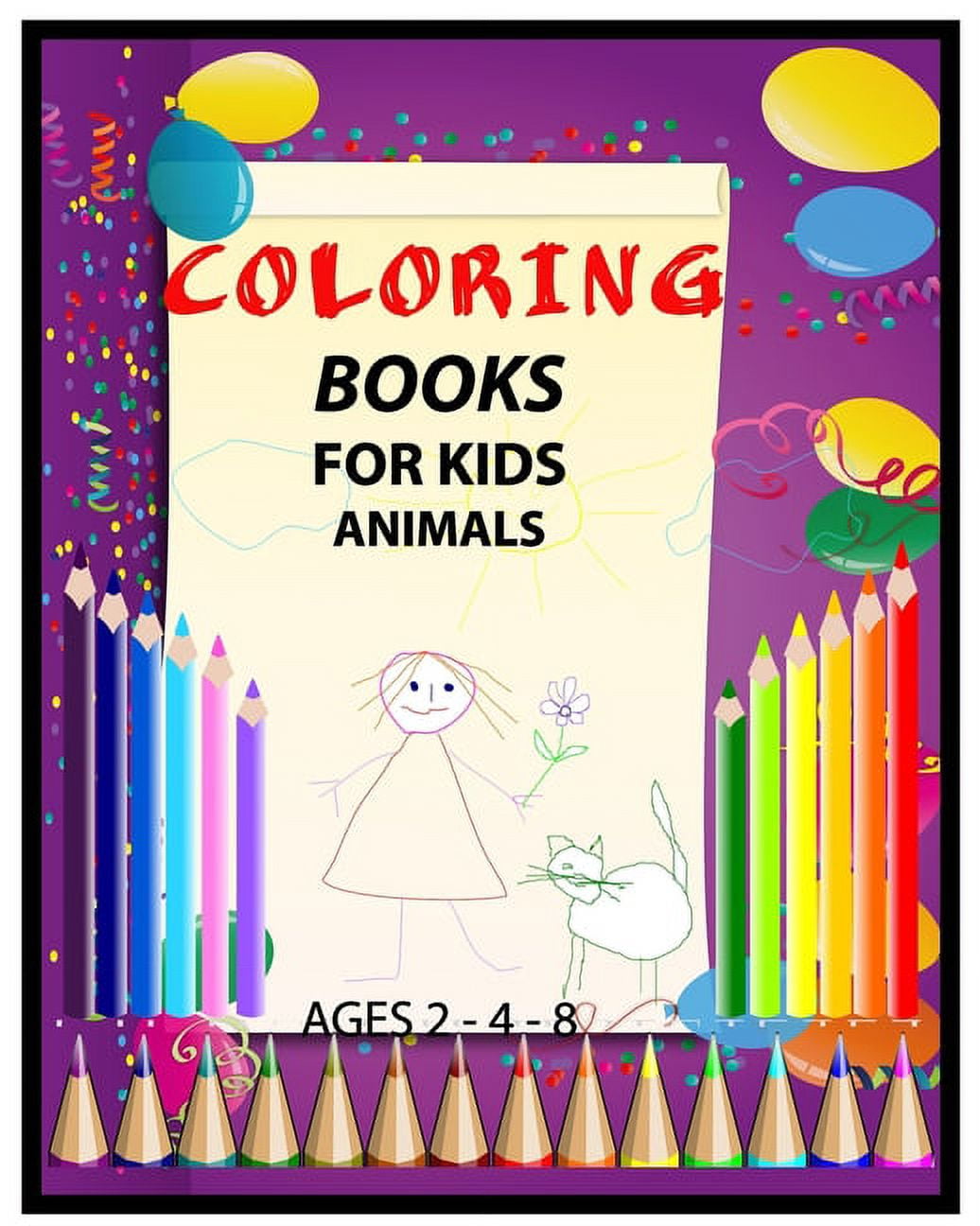 Coloring Books: Coloring Book for Kids: Animals Coloring Book: Easy and ...
