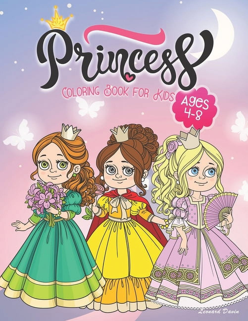 Coloring Books for Girls Princess Coloring Book for Kids Ages 4-8 ...