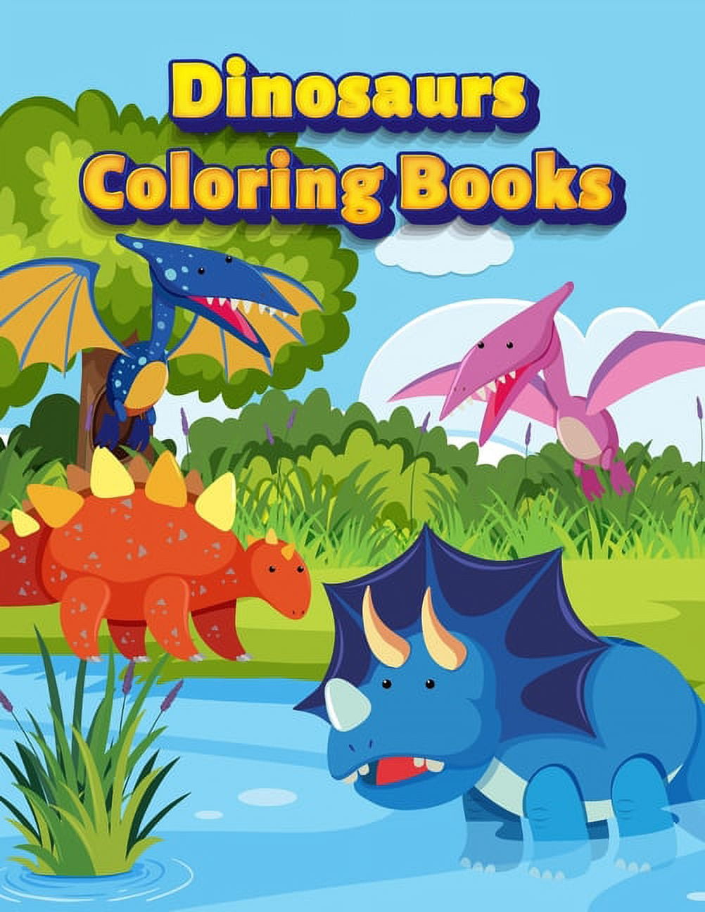 Coloring Books for Kids Ages 4-8 Animals: Dinosaurs Coloring Books ...