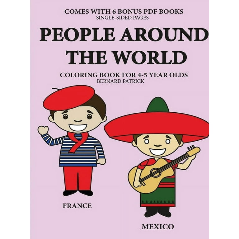 people around the world coloring pages