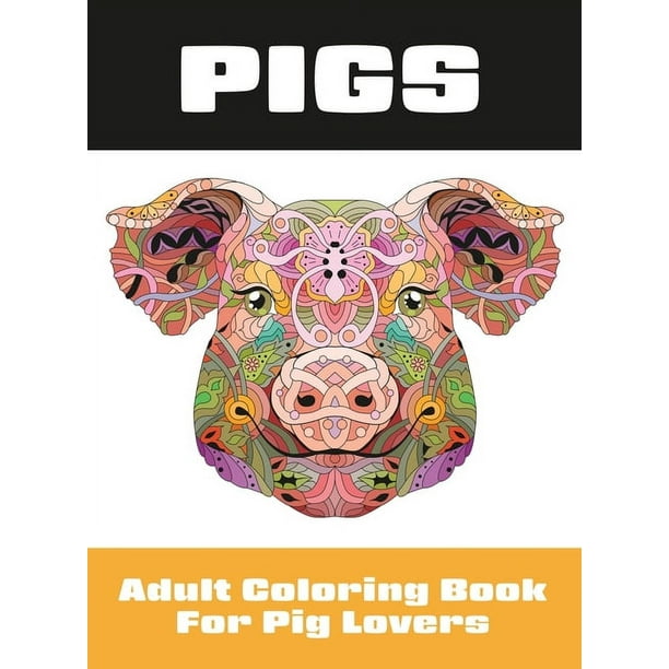 coloring book pigs