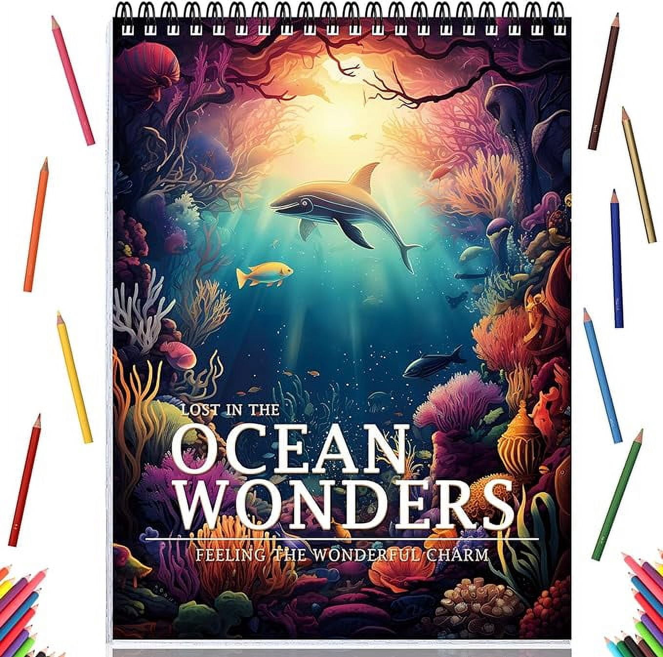 Coloring Books for Women Spiral Bound 30Pages One Sided Design Gifts ...