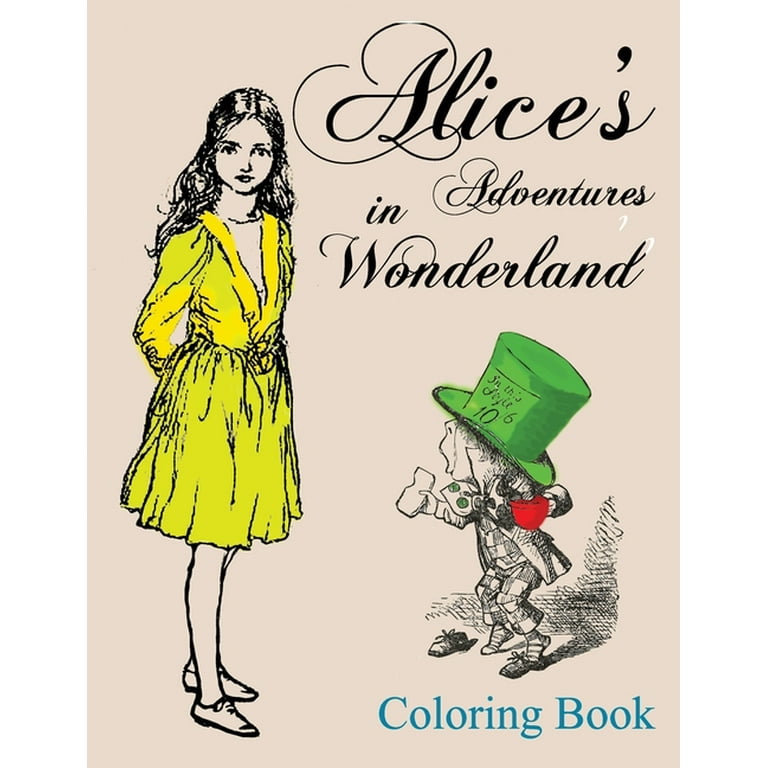 alice's adventures in wonderland coloring book