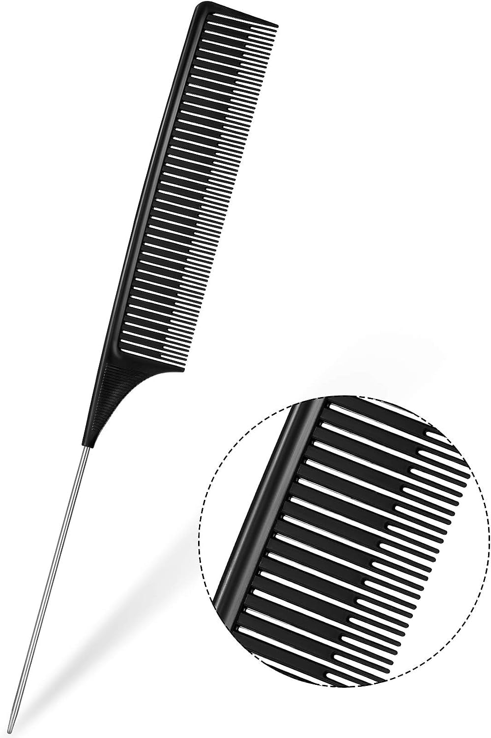 Coloring Comb Rat Tail Comb Stainless Steel Pintail Comb Teasing ...
