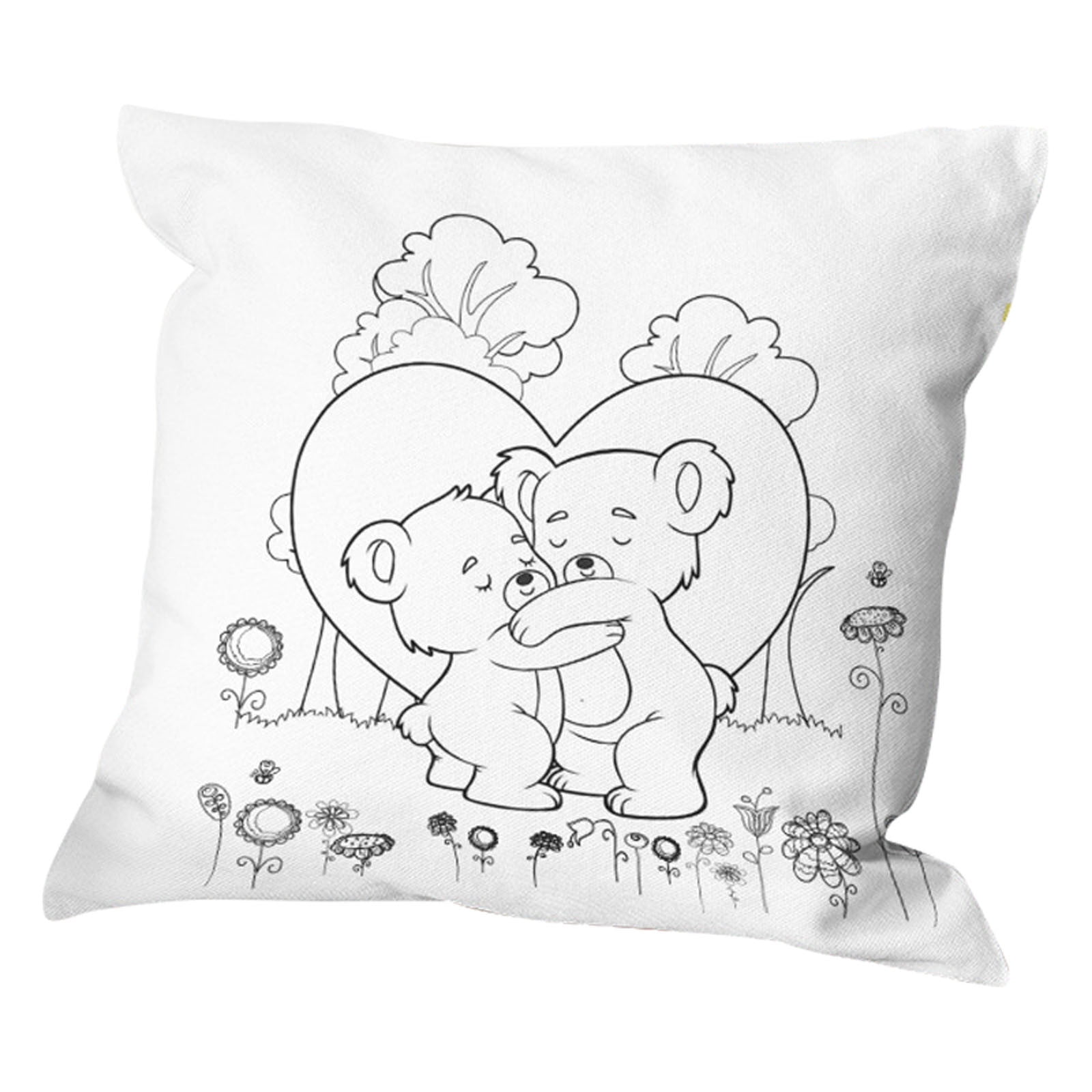 Coloring Craft Coloring Cute Pillow Covers DIY Arts and Crafts Design ...