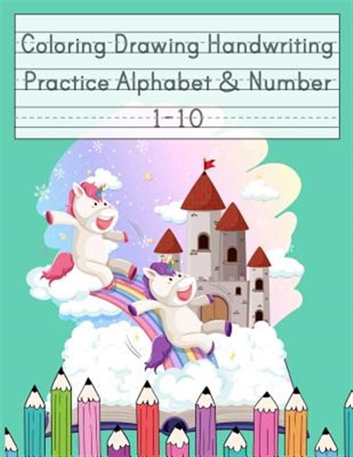 Pre-Owned Coloring Drawing Handwriting Practice Alphabet & Number ...