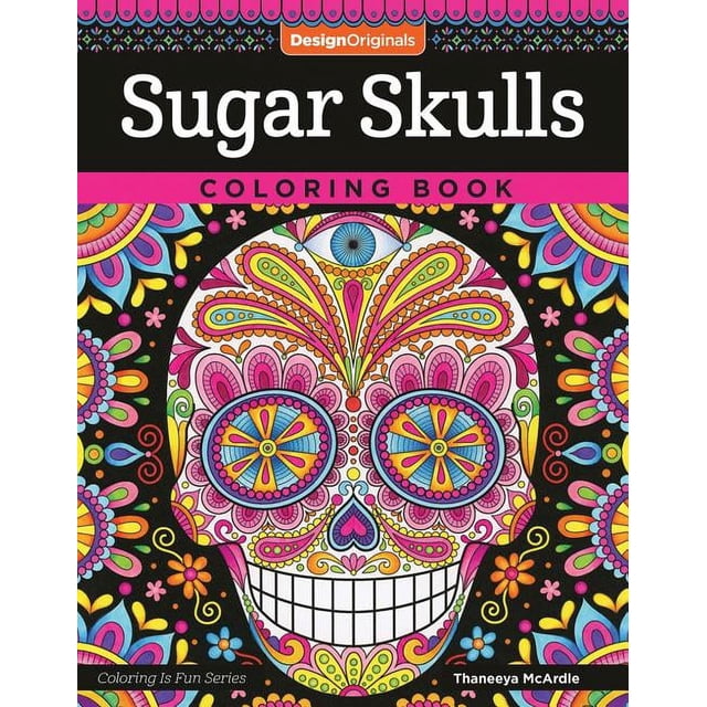 Coloring Is Fun Sugar Skulls Coloring Book, (Paperback) - Walmart.com