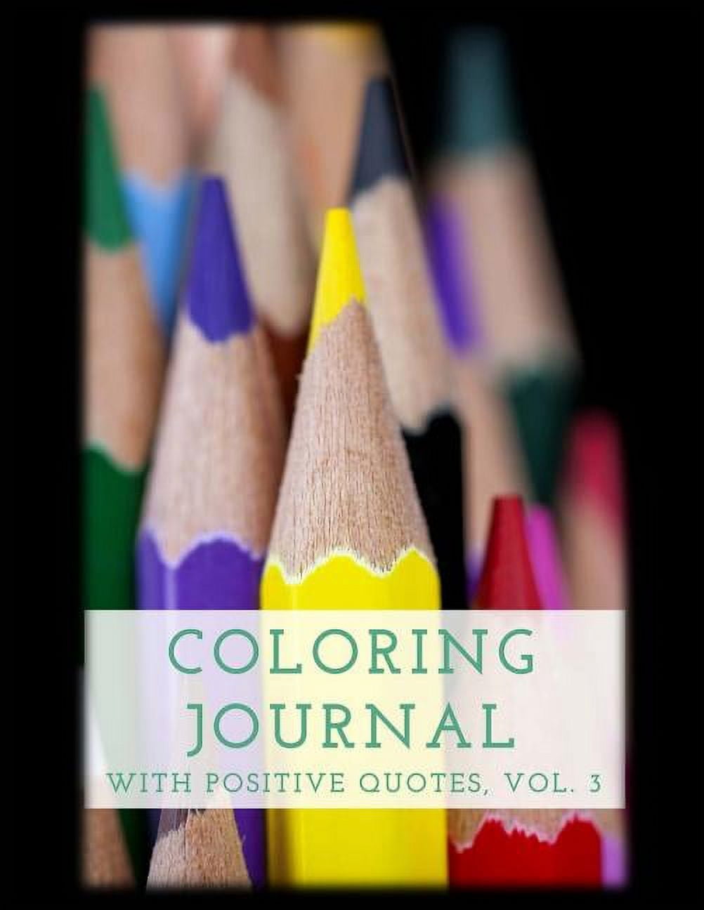 Coloring Journal with Positive Quotes, Vol. 3 - Walmart.com