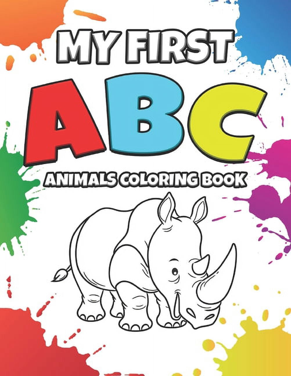 Coloring and Learning: My First ABC Animals Coloring Book: Educational ...