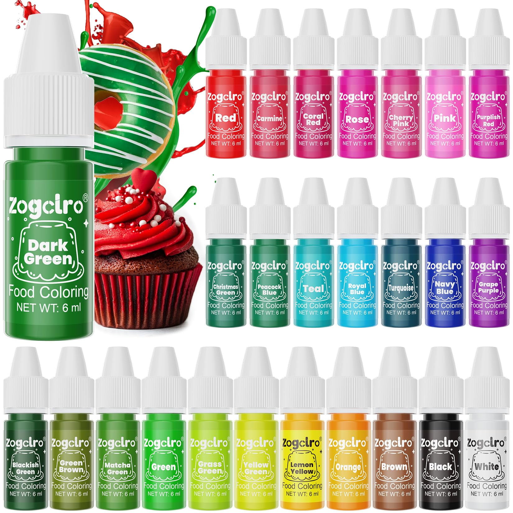 Coloring Liquid Set IEF31 - 26 Vibrant Colors Dye Colorantes Para ...