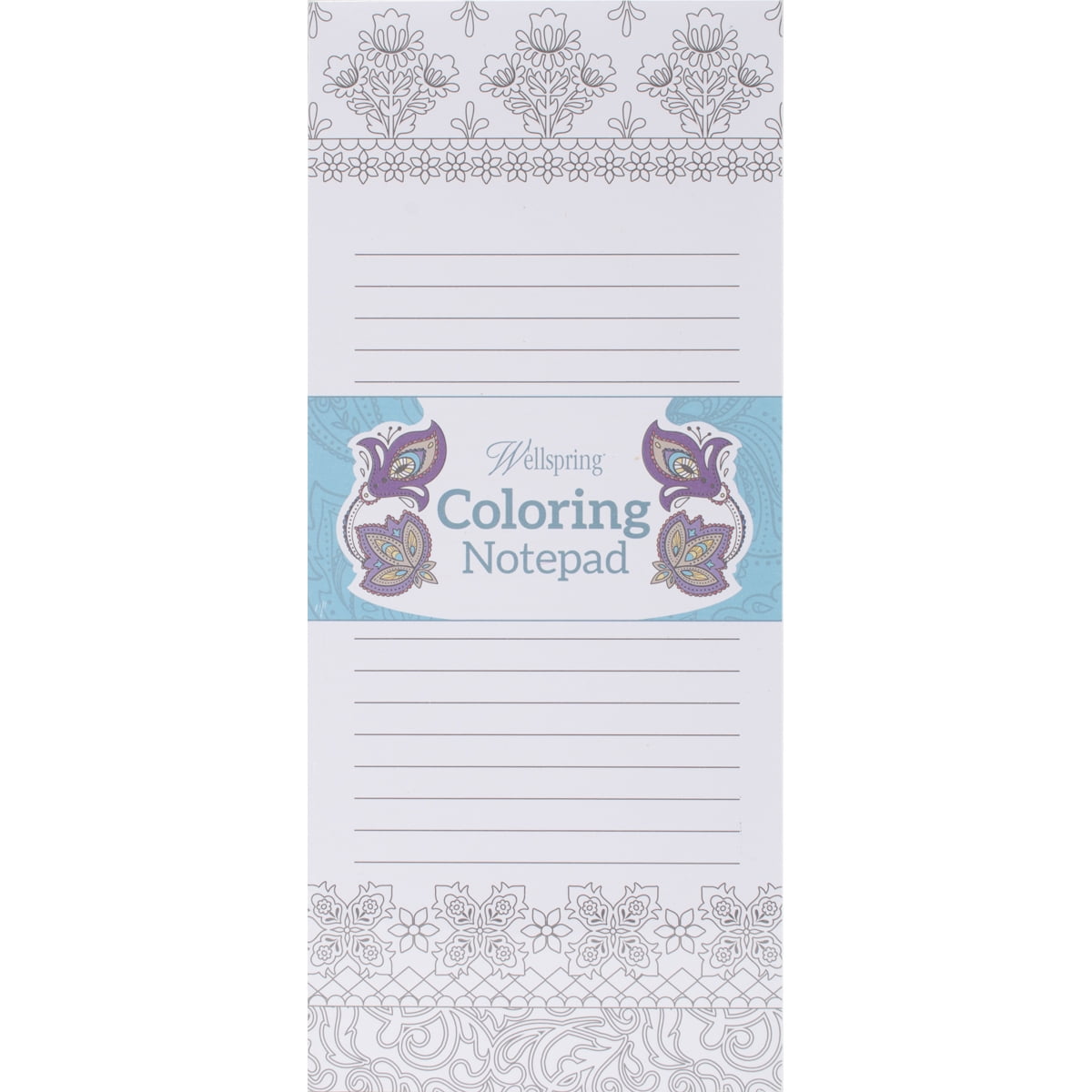 Coloring Notepad 4"X9" 40 Pages-Folk, Pk 3, Wellspring Gift - Walmart.com