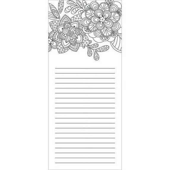 Coloring Notepad, 4" x 9", 40 Sheets - Walmart.com