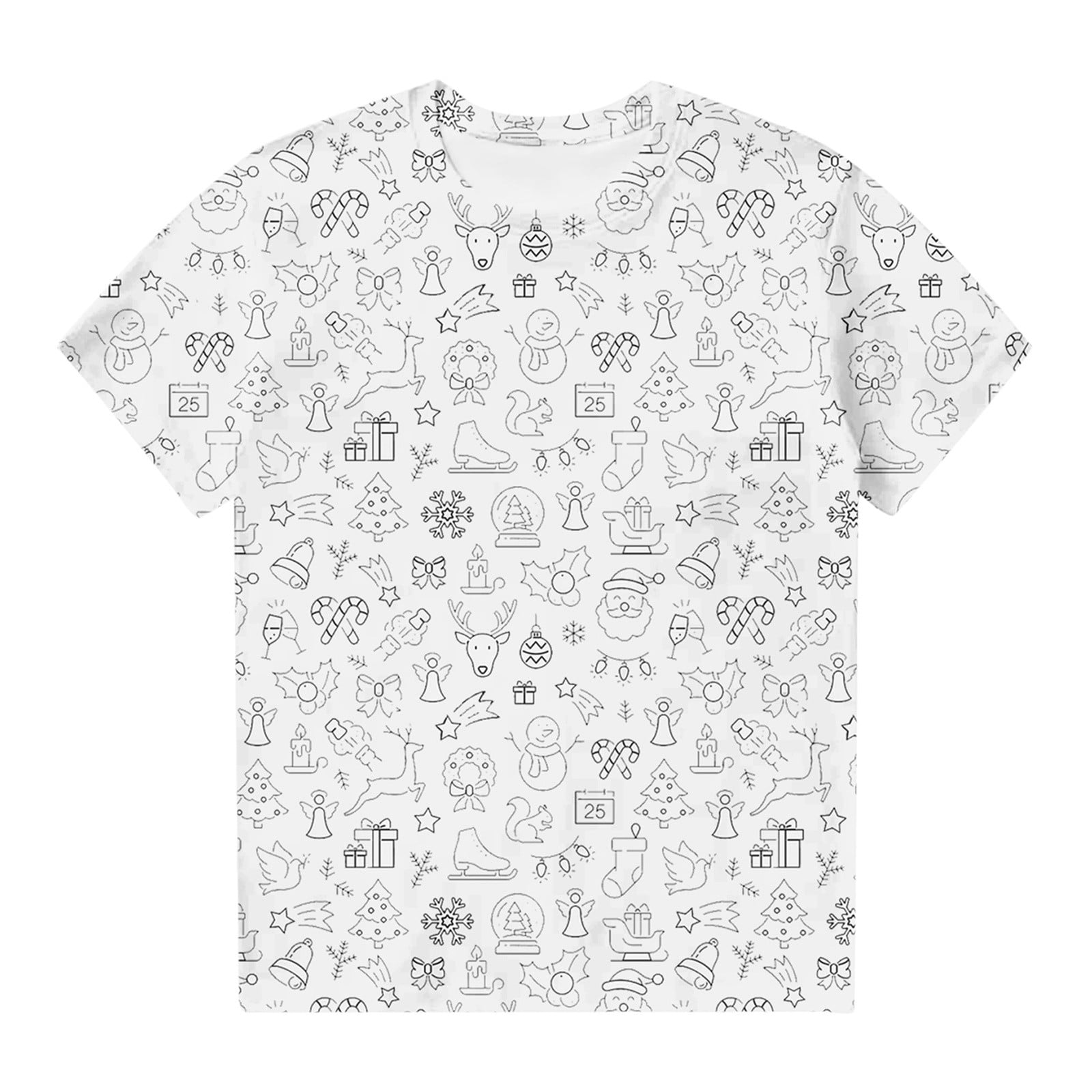 Coloring Shirts for Kids Cotton Kid Funny Diy Hand Print T Shirts Cute ...