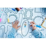 The Coloring Table – Mandala Design – Rectangle Tablecloth - Fabric ...