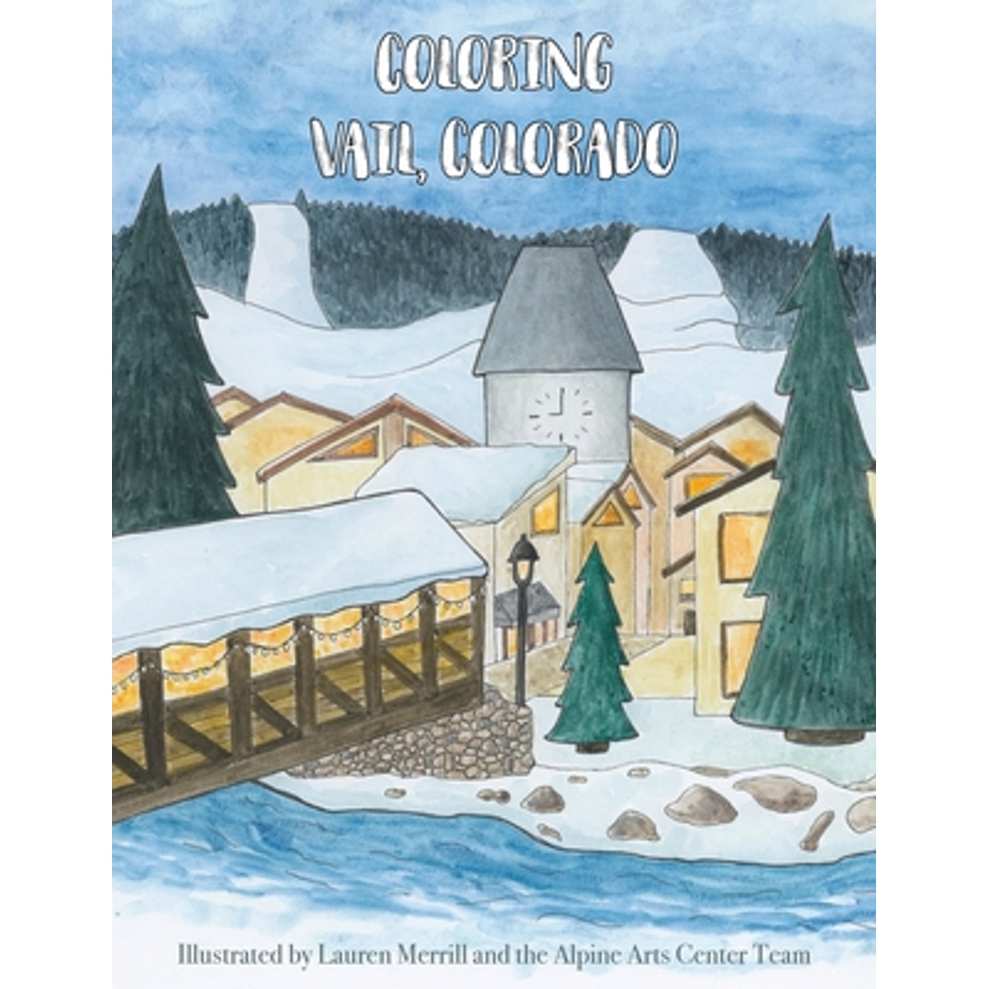 Pre-Owned Coloring Vail, Colorado (Paperback 9781087817620) by Lauren ...