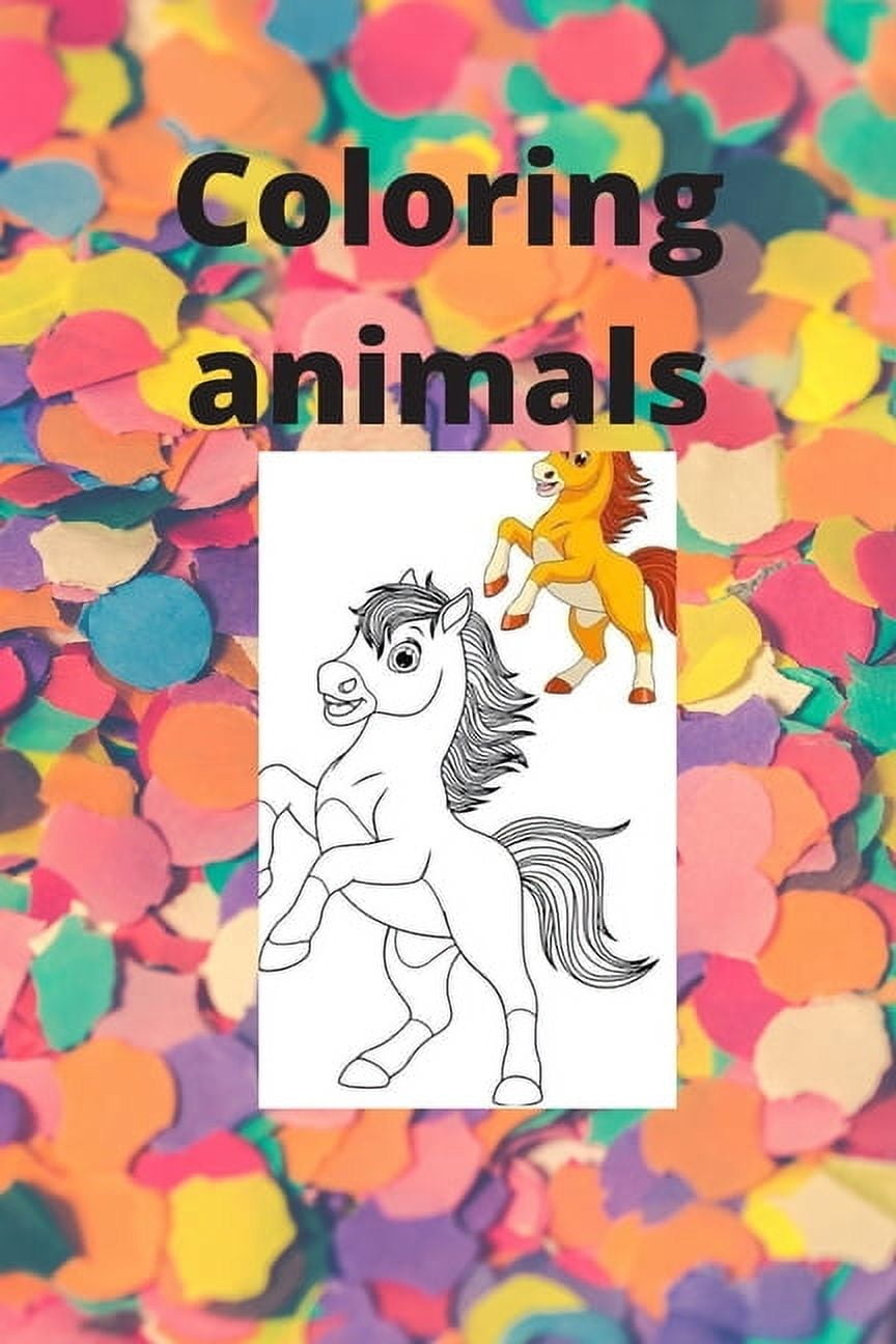 Coloring animals: Animal coloring book and get to know their names ...