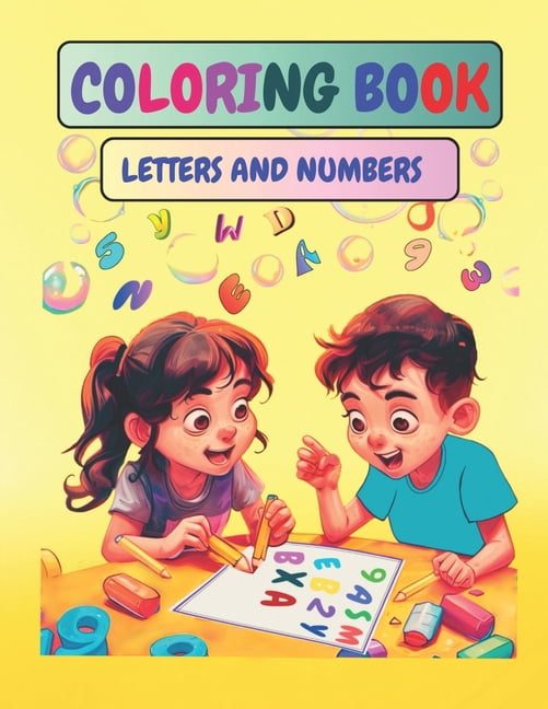 Coloring book letters and numbers: Coloring book letters and numbers ...