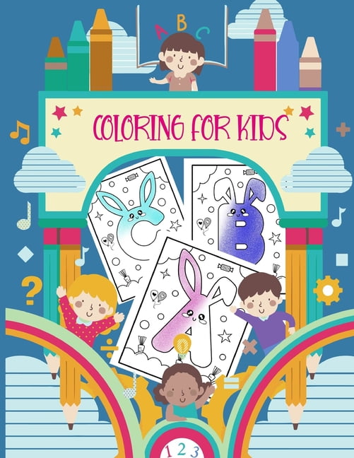 Coloring for Kids: ABC rabbit coloring book for kids girls, boys ...