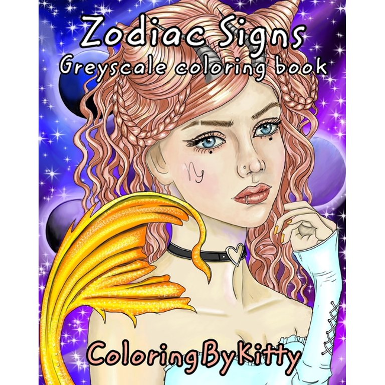 zodiac signs coloring book