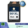 Colorking 901XL Black Ink Cartridge Replacement for HP 901, Compatible ...