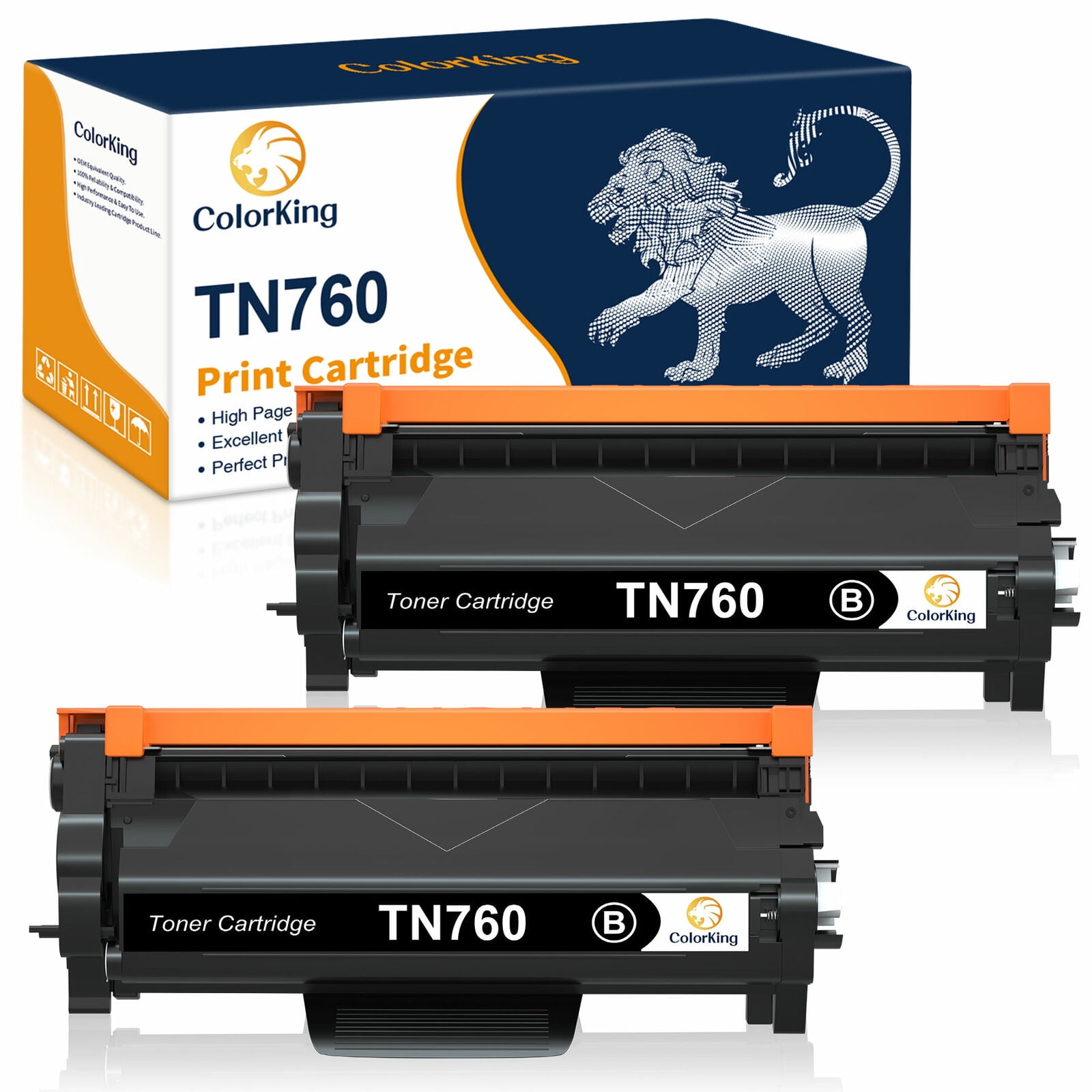 Colorking Compatible Toner Replacement for Brother TN-760 TN 760 HL ...