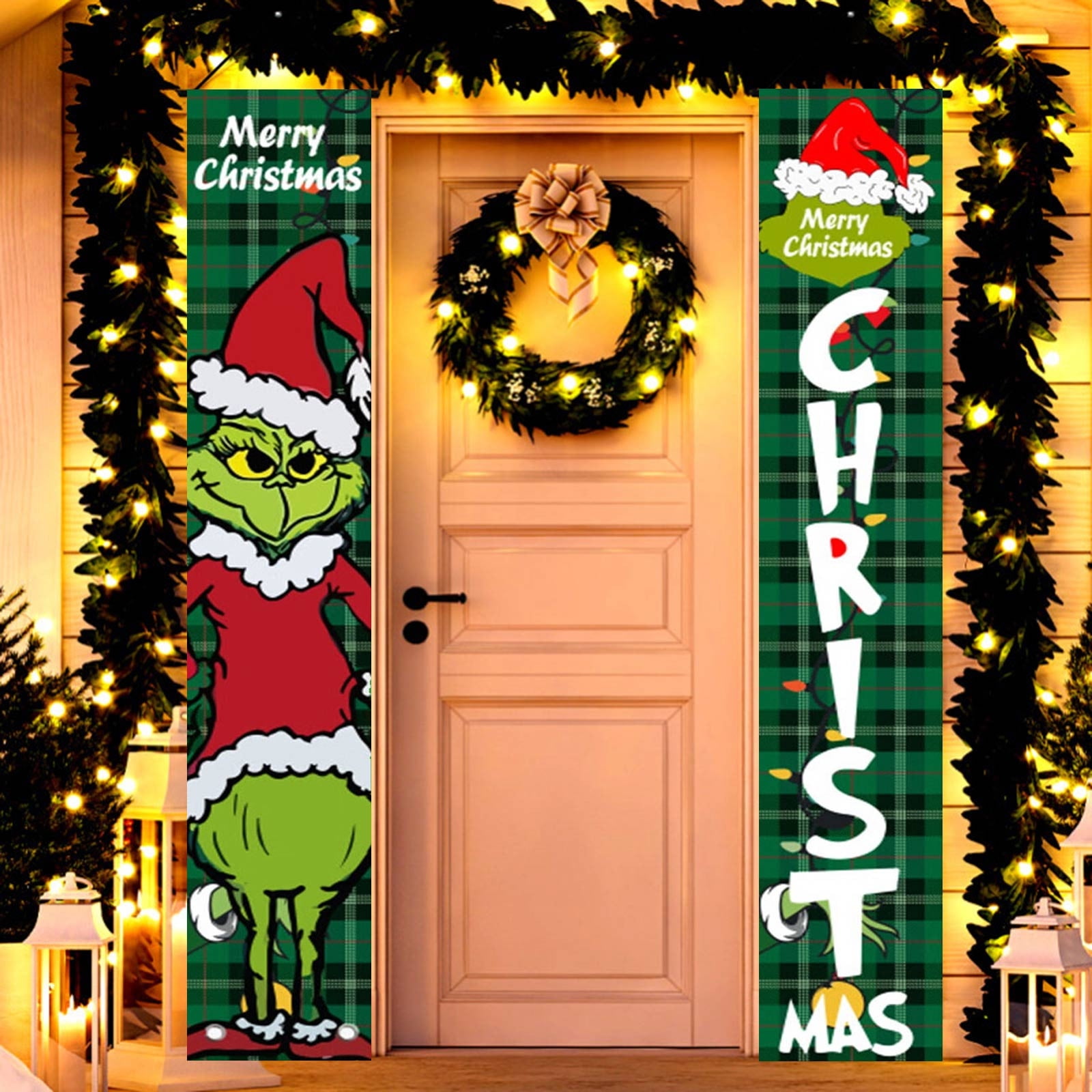 Colorlife Christmas Decorations, porch sign for December, Hanging ...