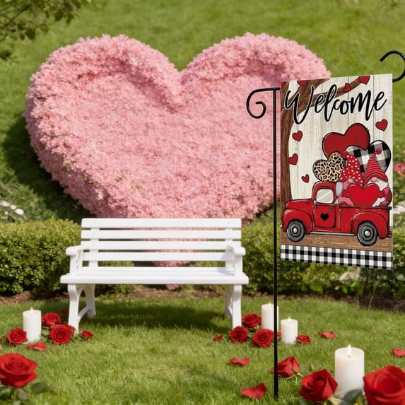 Colorlife Valentines Day Garden Flag 12X18 Inch Double Sided Outside ...