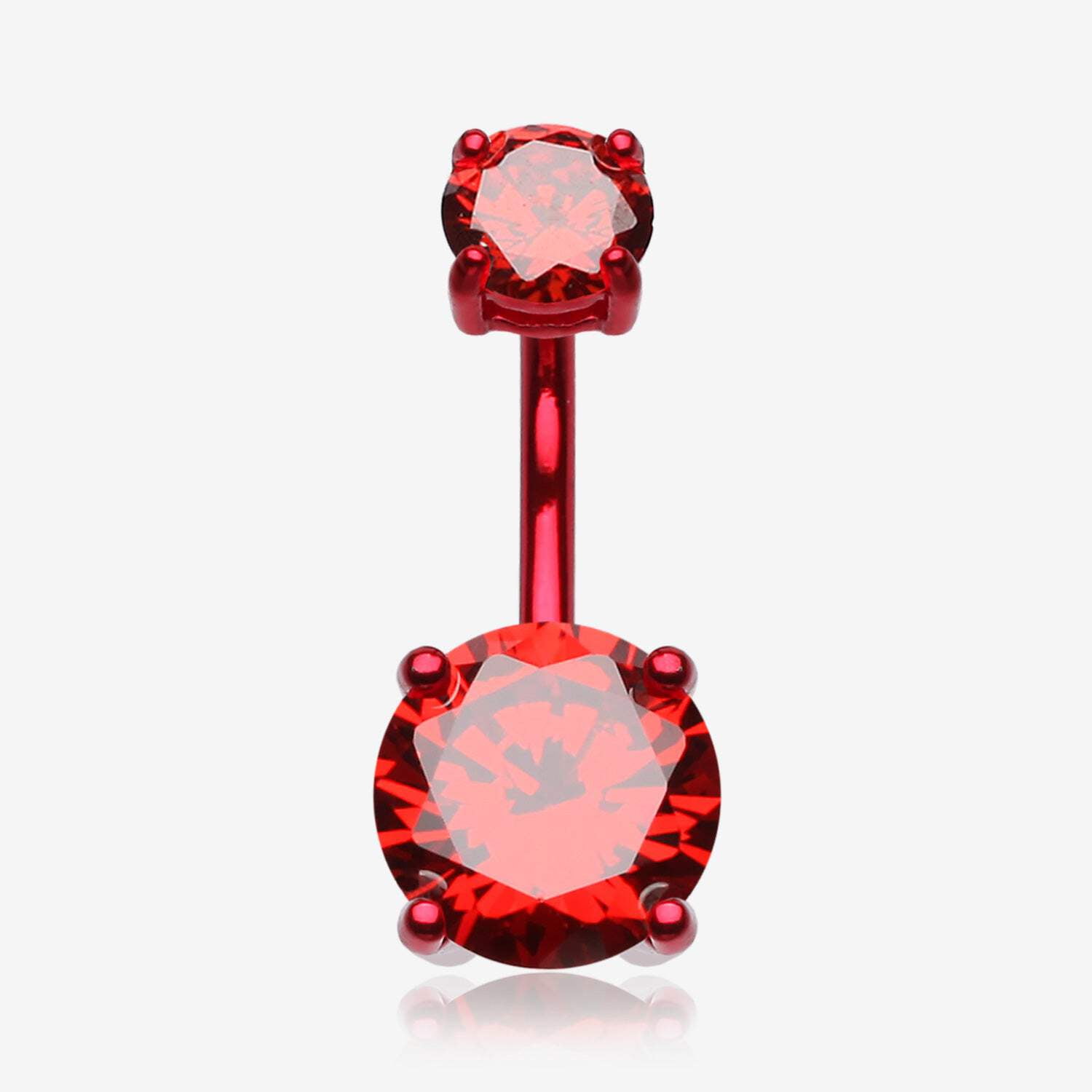 Colorline Gem Prong Sparkle Belly Button Ring - Walmart.com