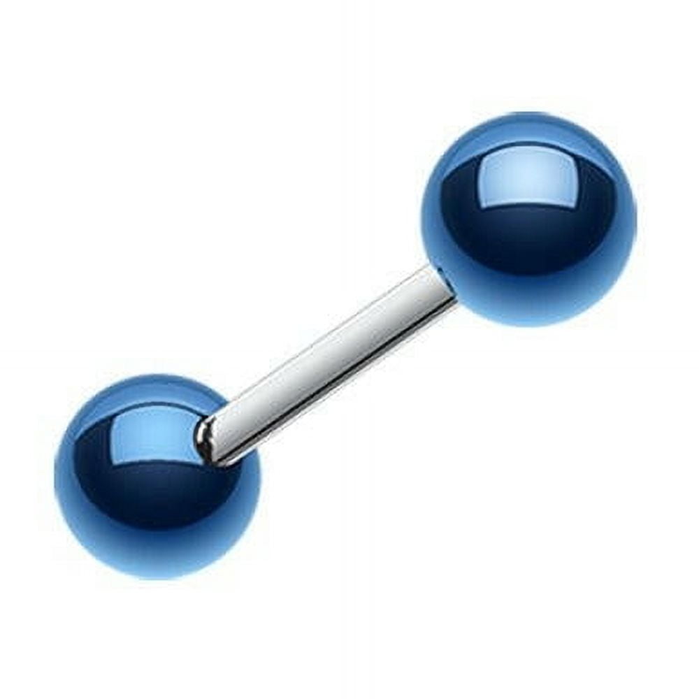 Colorline PVD Ball Top Steel Barbell - Walmart.com