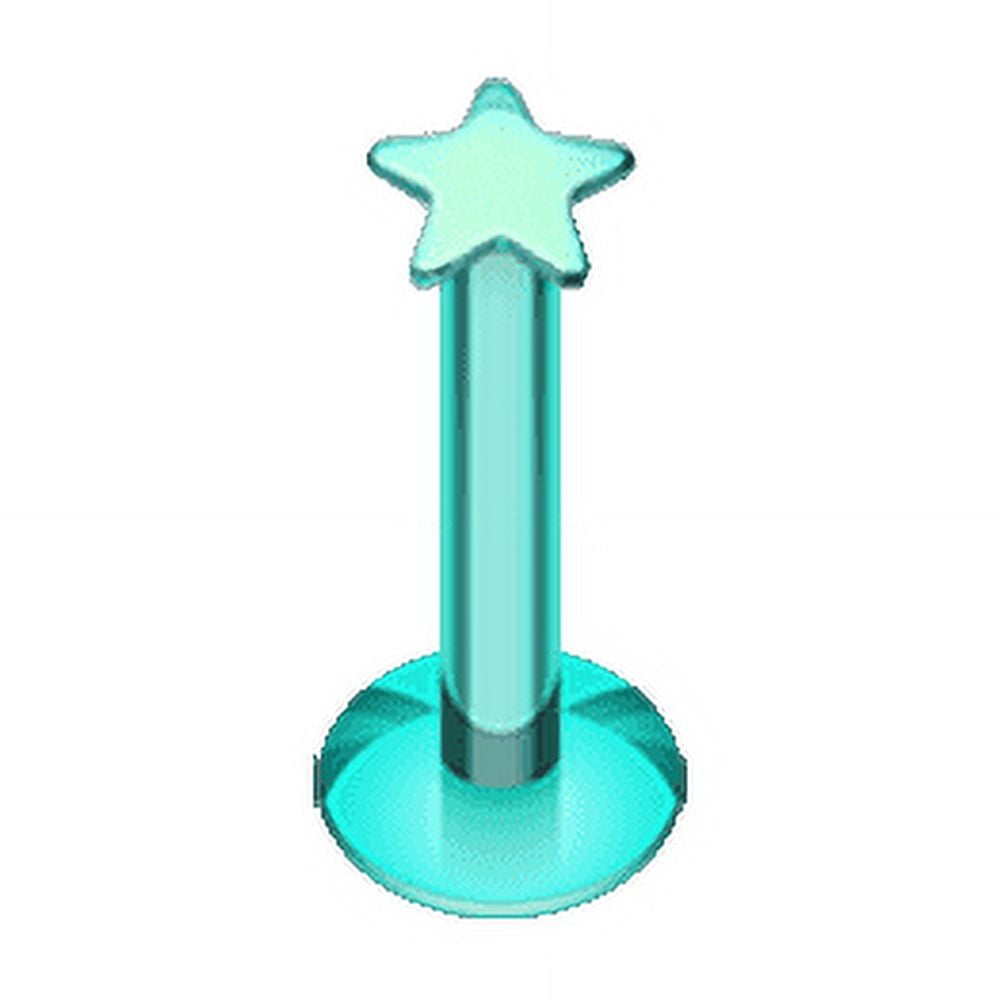 Colorline PVD Star Top Internally Threaded Labret - Walmart.com