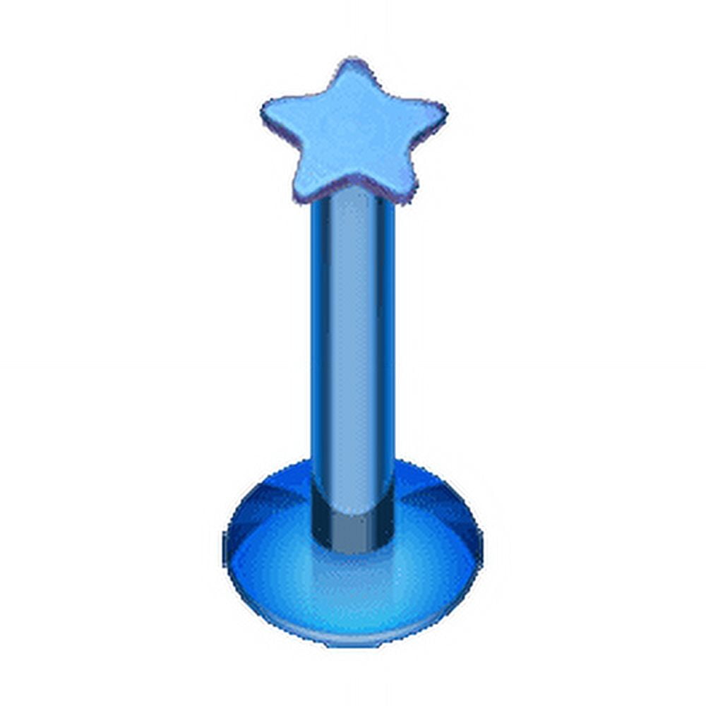 Colorline PVD Star Top Internally Threaded Labret - Walmart.com