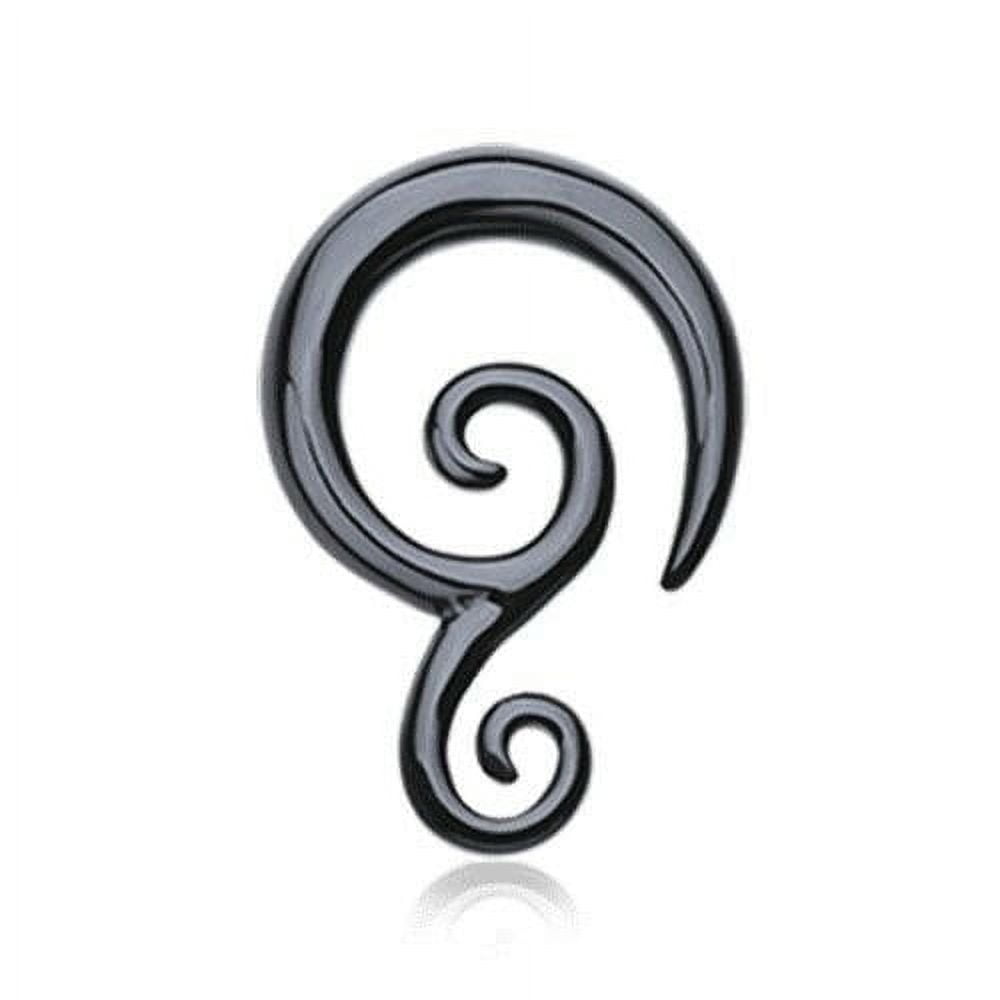 Colorline Tribal Swirls Ear Gauge Spiral Hanging Taper - Walmart.com