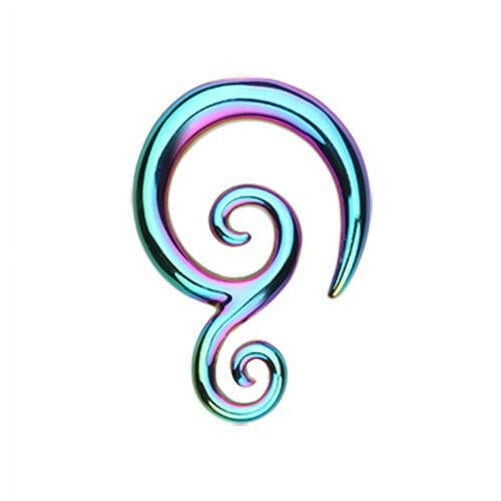 Colorline Tribal Swirls Ear Gauge Spiral Hanging Taper - Walmart.com