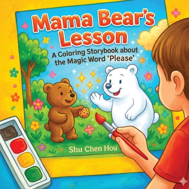 Colorme Story Mama Bear's Lesson: A Kids Story and Coloring Book About ...