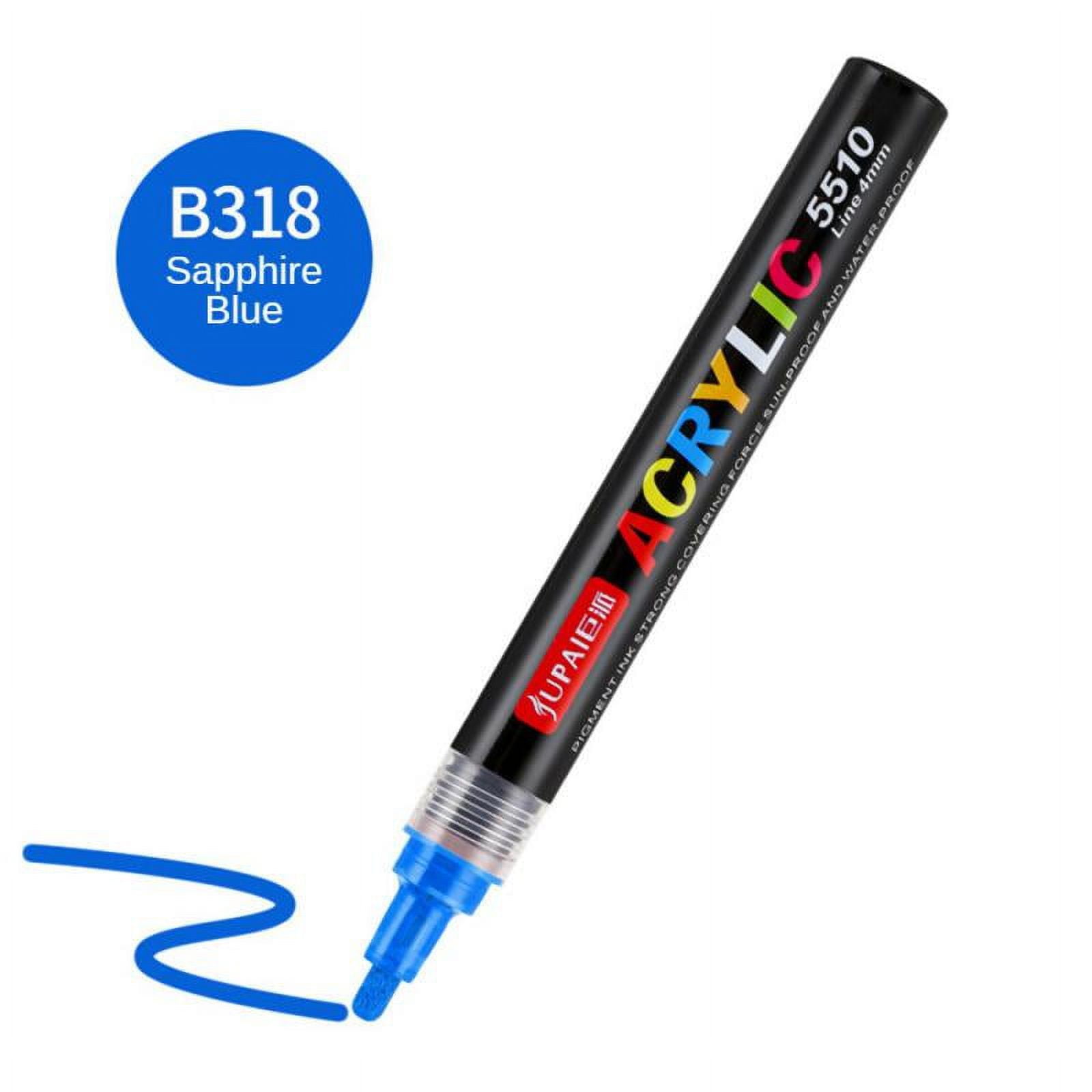 Colors Art Marker Acrylic Paint Brush Pen Painting Stone Ceramic Glas ...