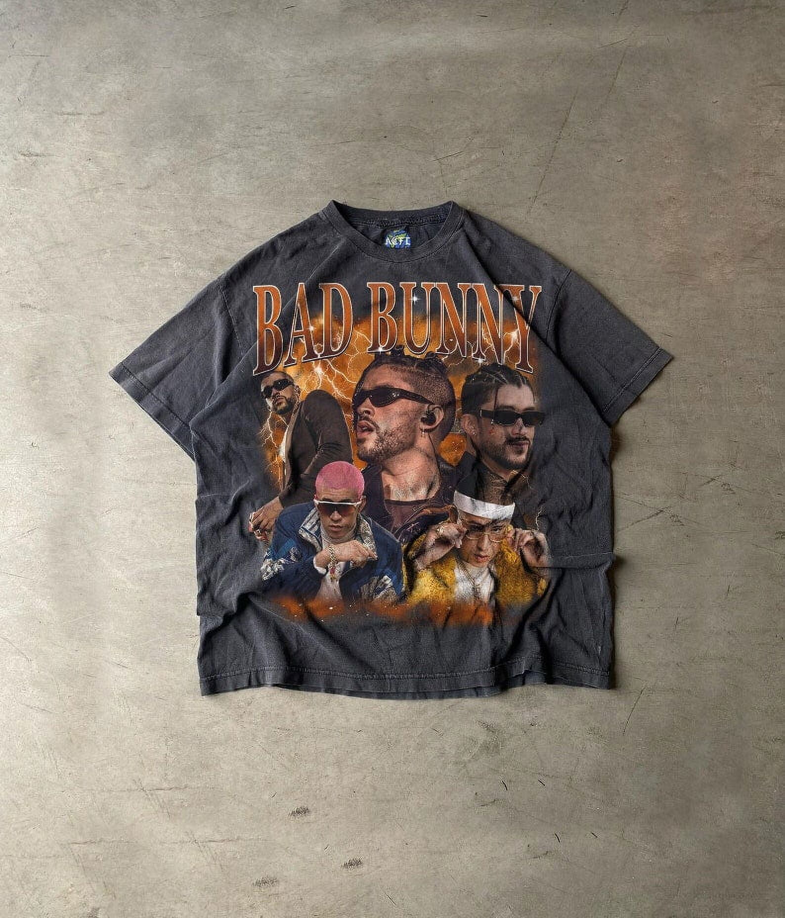 Colors® Bad Bunny Vintage Concert Shirt, Retro Washed Bad Bunny Bootleg ...
