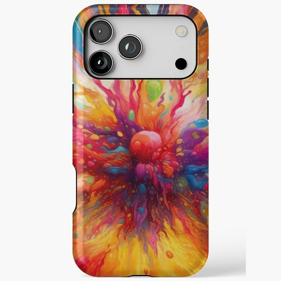 Colors Explosion Bright Digital Abstract Art Phone Case Compatible ...