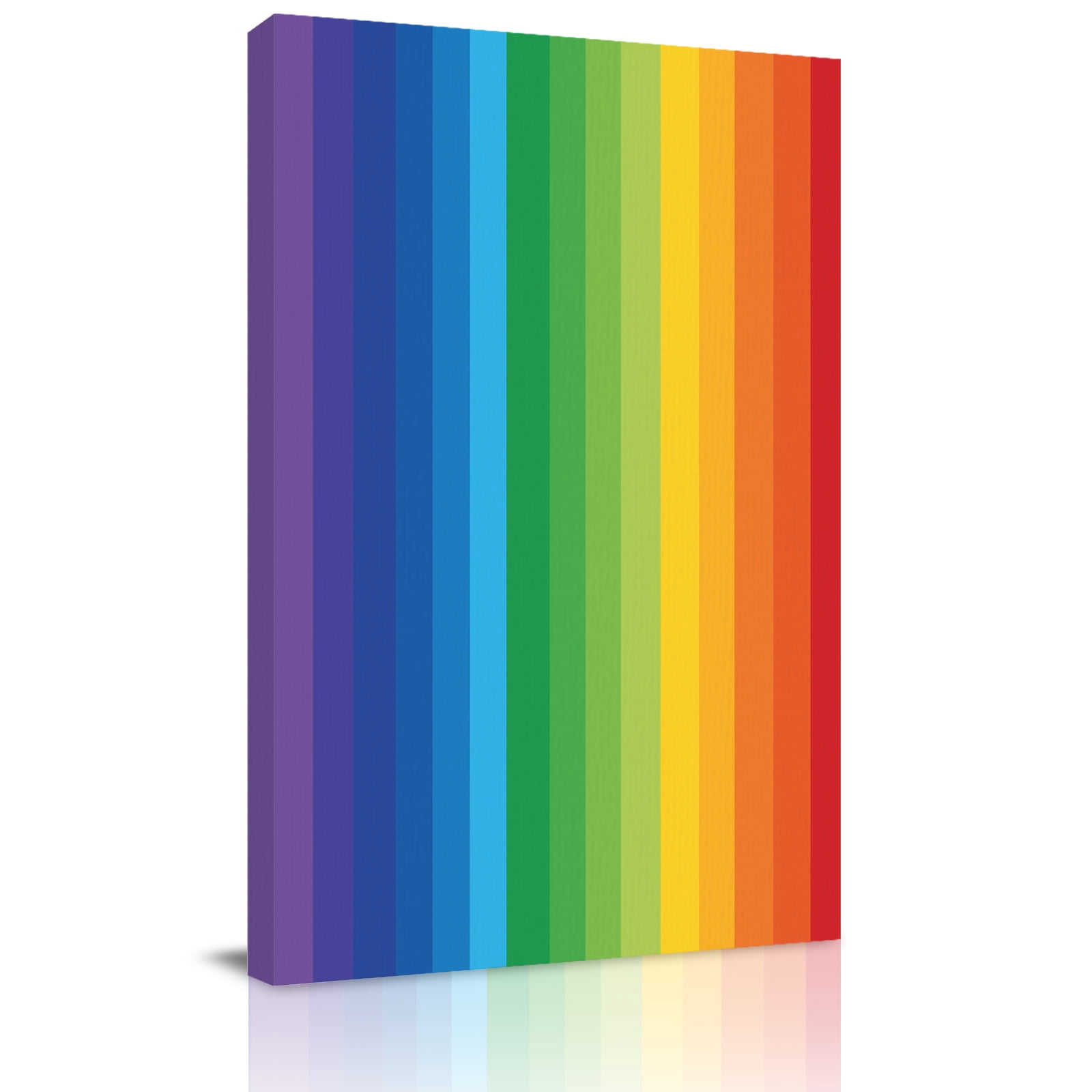 Colors Gradient Canvas Wall Art for Living Room, Purple Blue Green ...
