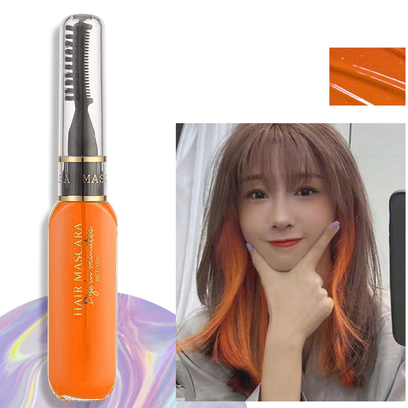 Colors Hair Color Dye Instantly, Temporary Hair Mascara, Nature ...