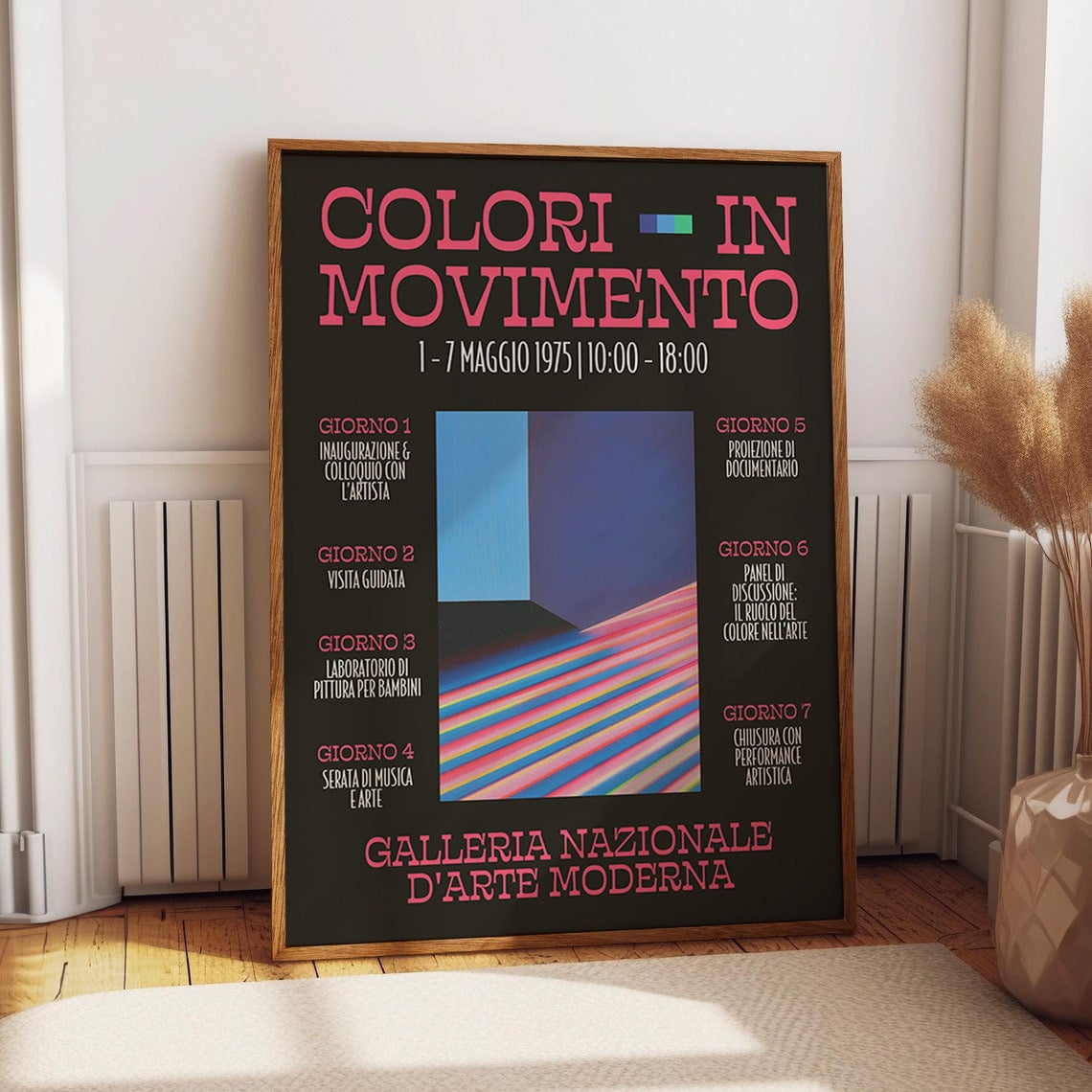 Colors In Motion Poster - Dynamic Art Exhibition At Galleria Nazionale ...