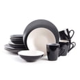 Colors Life 16pc Dinnerware Set, Very Cool - 4 Assorted Colors of Grey ...