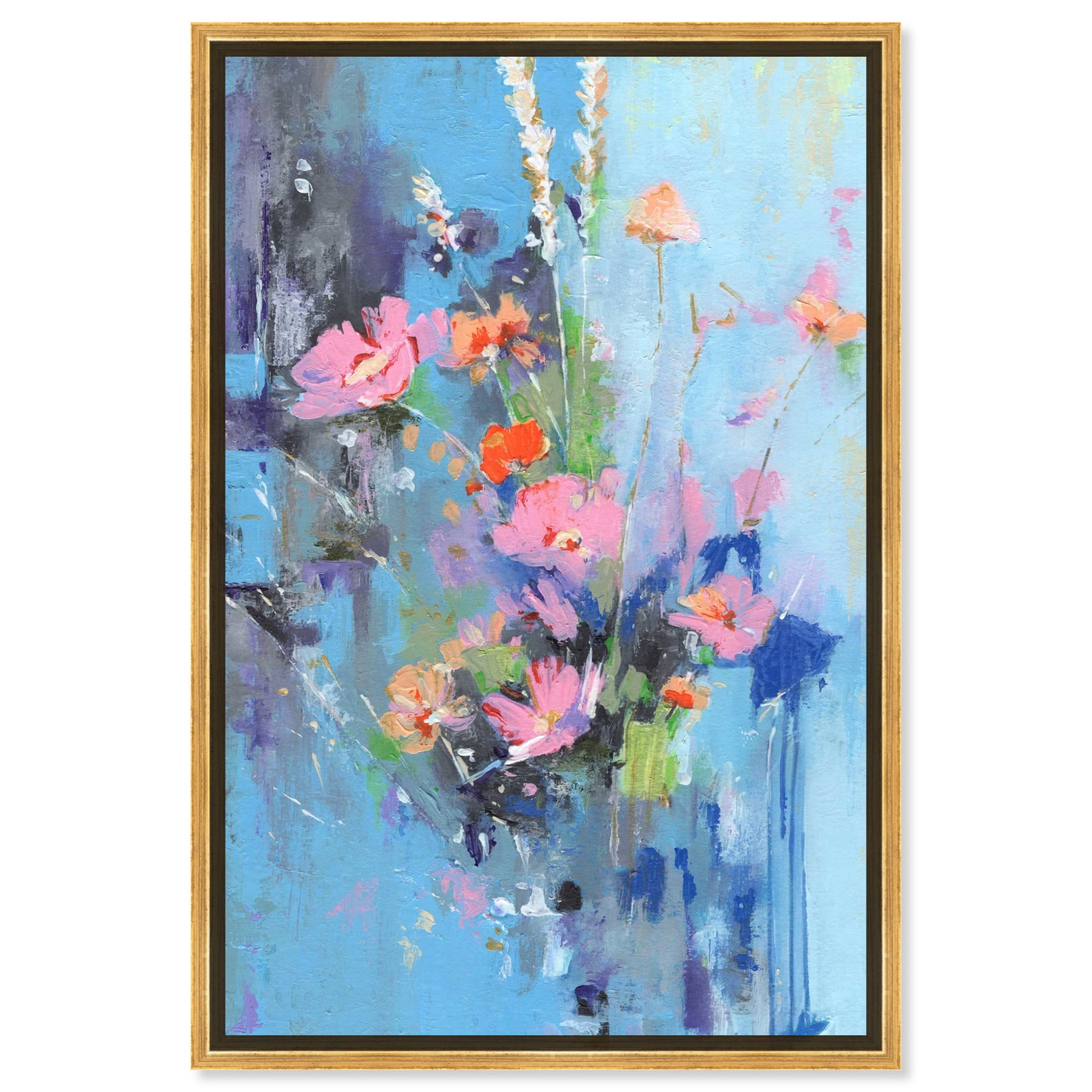 Colors Of Emotions Canvas Vibrant Coastal Wall Art by Art Remedy, Gold ...