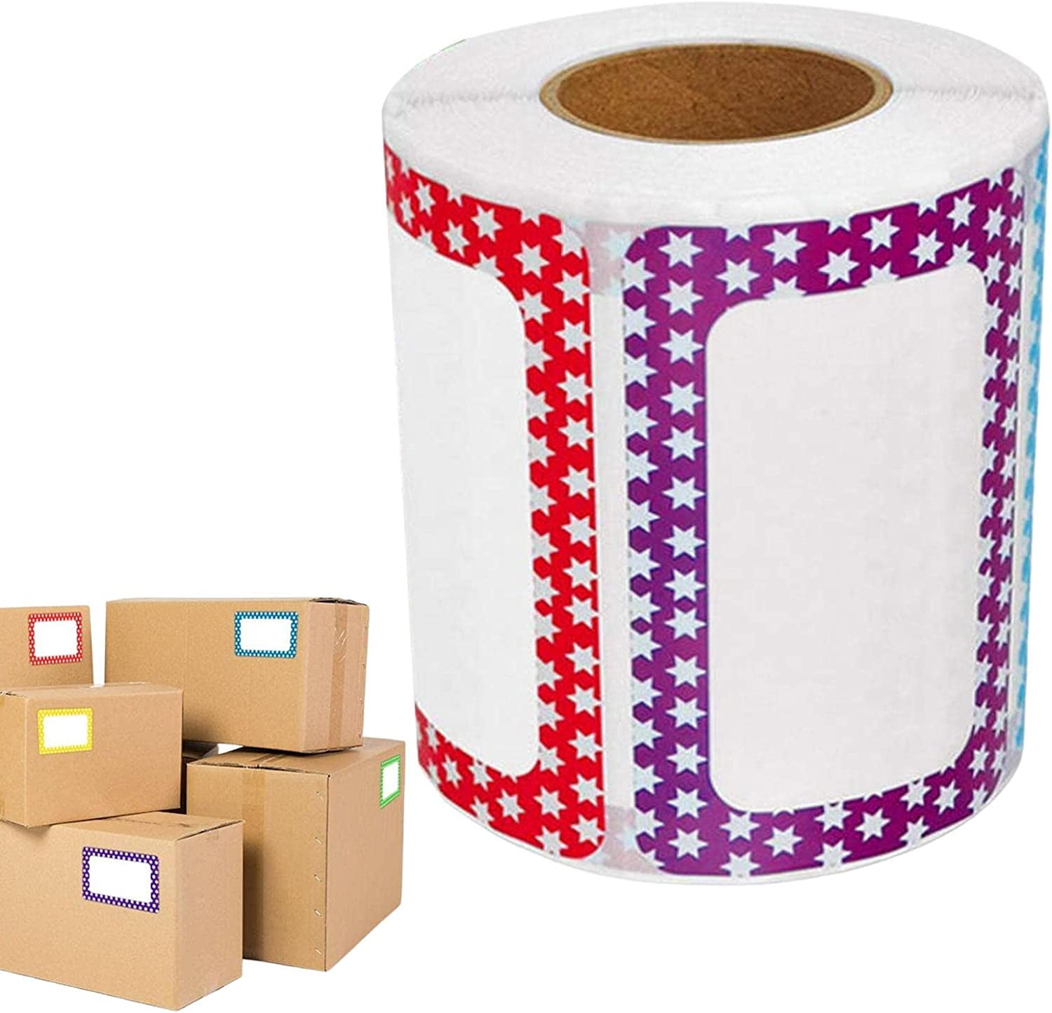 Colors Plain Name Tag Sticker | Waterproof Name Tag Labels with Bright ...