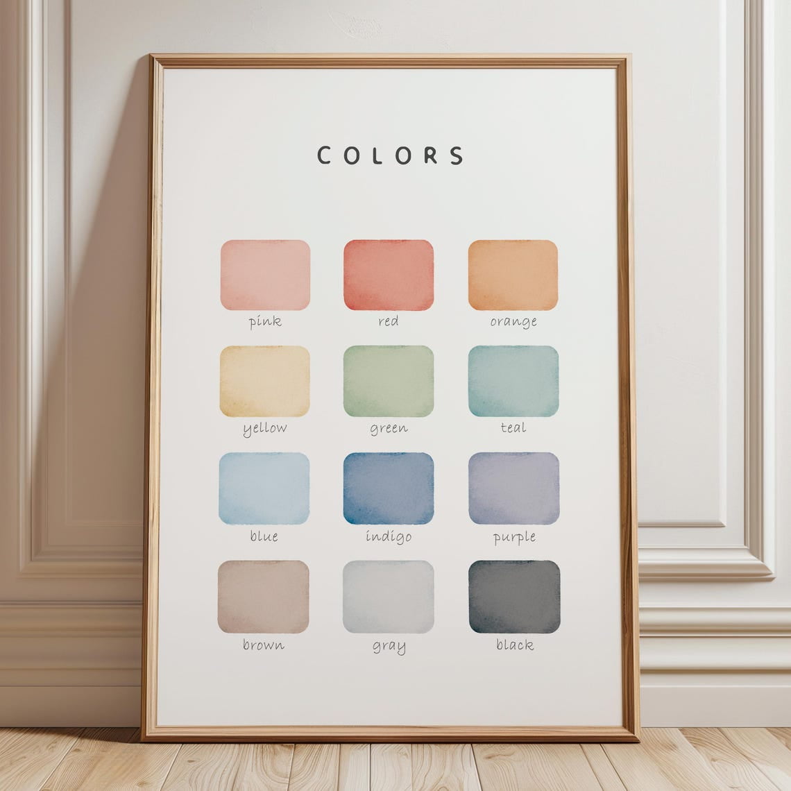 Colors Poster, Educational Poster, Classroom Decor, Montessori ...
