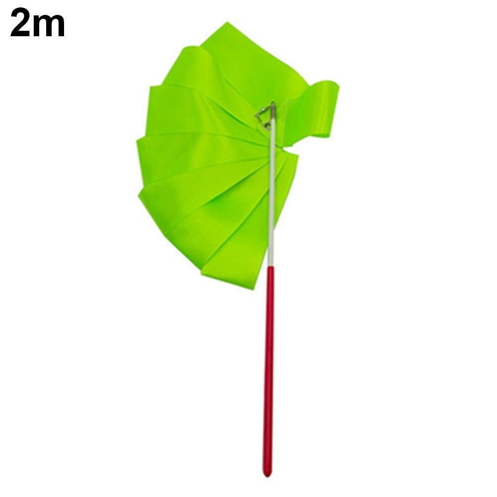 Colors Ribbon Dance Rhythmic Gymnastic Streamer Rod Baton Twirling X7R5 ...