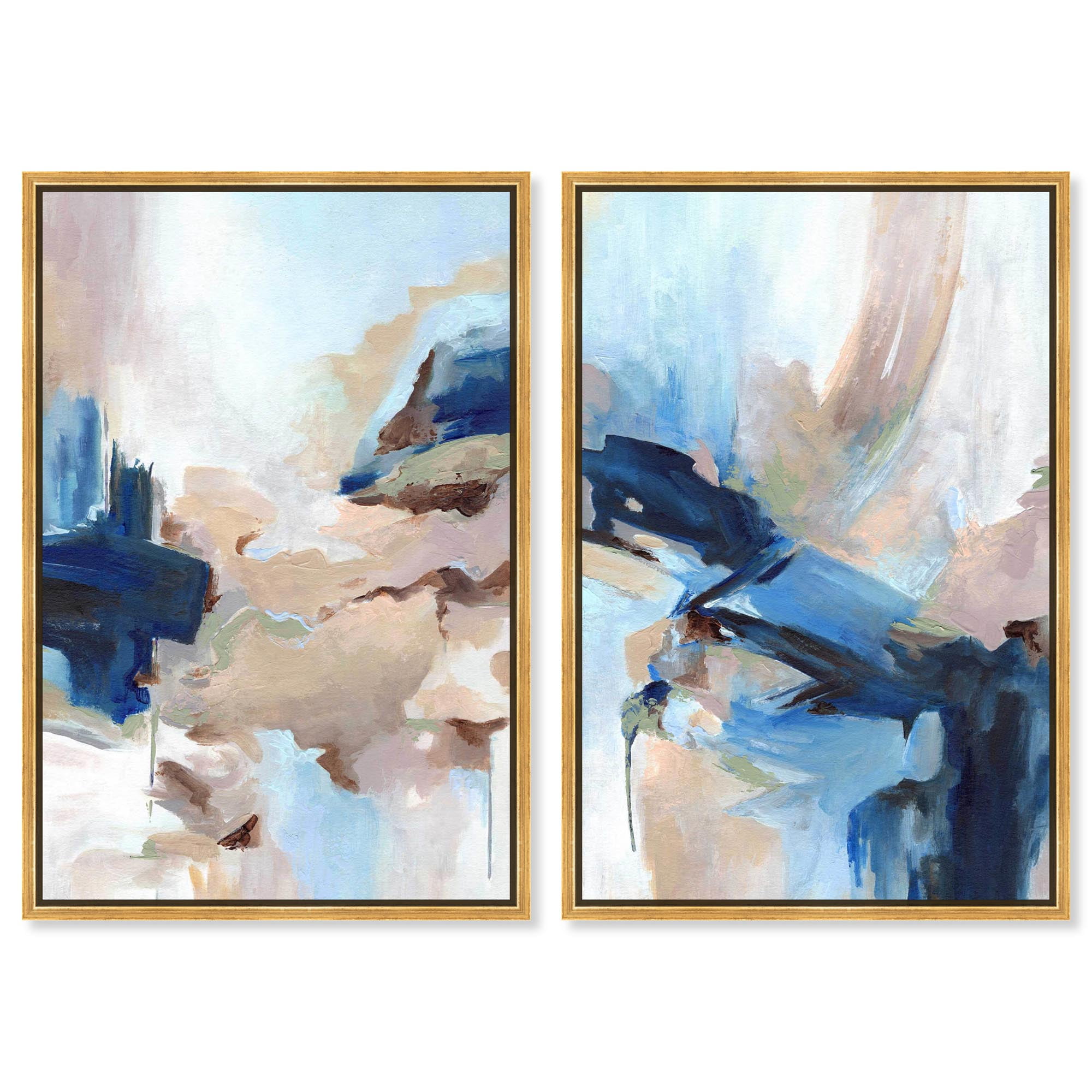 Colors of Idylle Set Canvas Set of 2 Trendy Art Prints by Art Remedy ...
