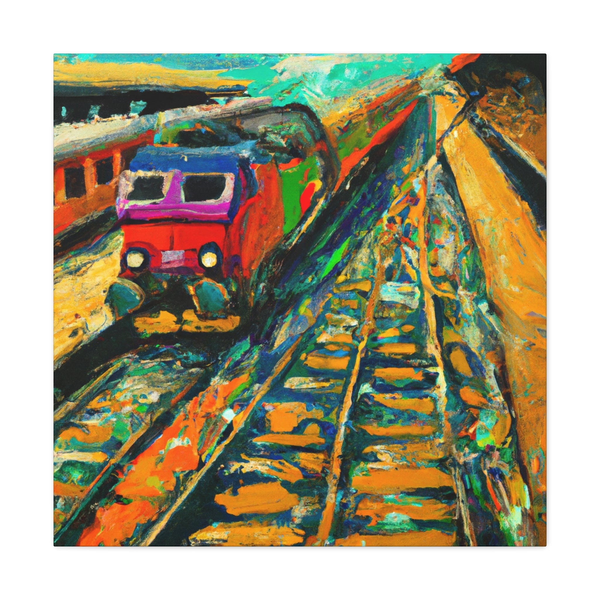 Colors of a Train - Canvas - Walmart.com