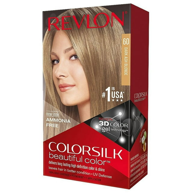 Colorsilk Beautiful Color Permanent Hair Dye, 60 Dark Ash Blonde ...