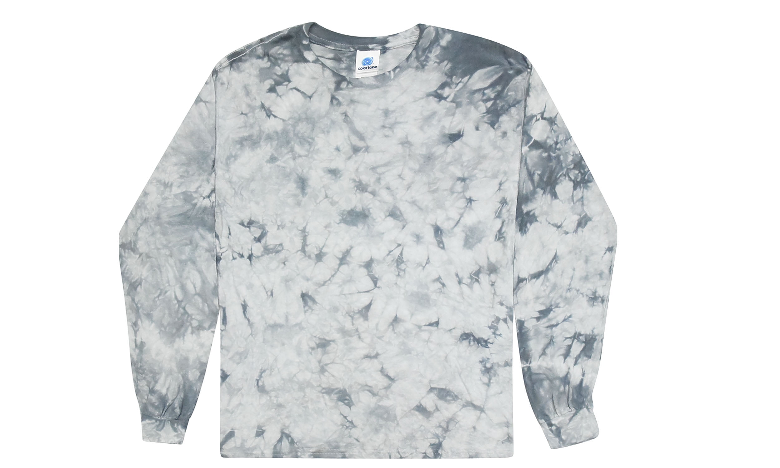 Colortone Tie-Dye Crystal Wash Long Sleeve T-Shirts Men Adult S to 3XL ...